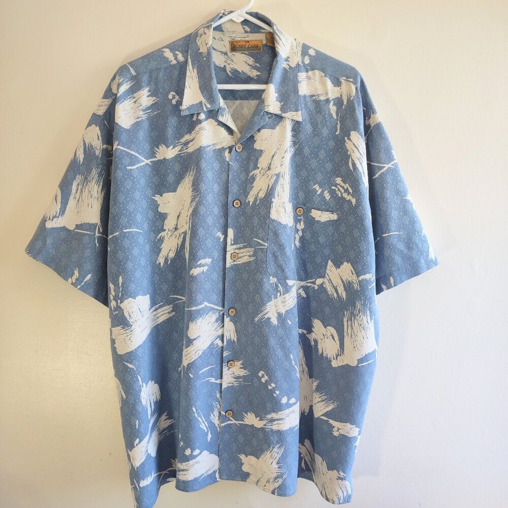 Bobby Chan 100% Silk Hawaiian Camp Bowling Shirt Men'… - Gem